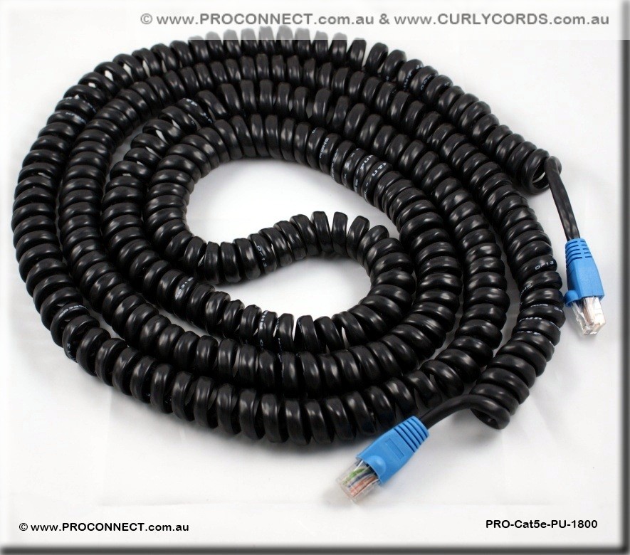RJ45 Data/Network Curly Cords | www.PROCONNECT.com.au