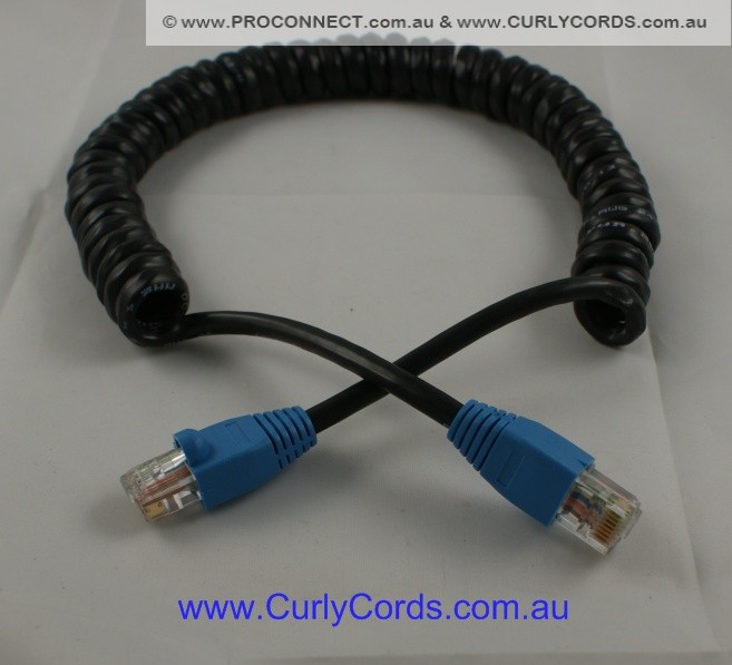 RJ45 Data/Network Curly Cords | www.PROCONNECT.com.au